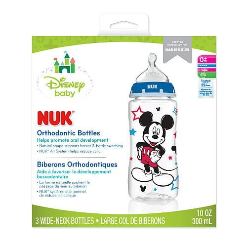NUK 10 oz – Mickey (1 bottle) – Cozy Baby