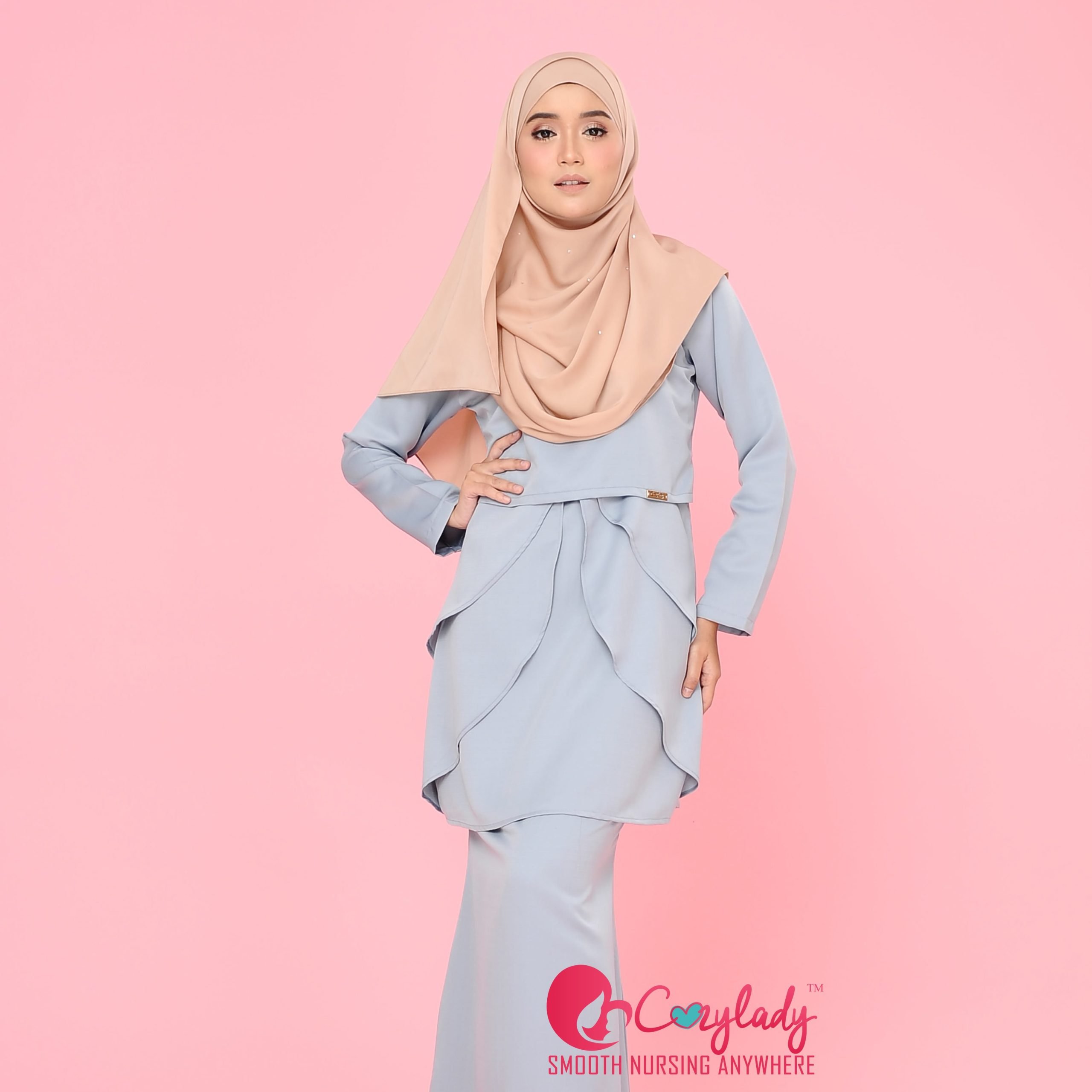 Colostra Kurung – Grey – Cozy Baby